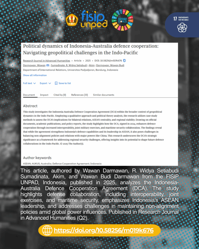 Political dynamics of Indonesia-Australia defence cooperation ...