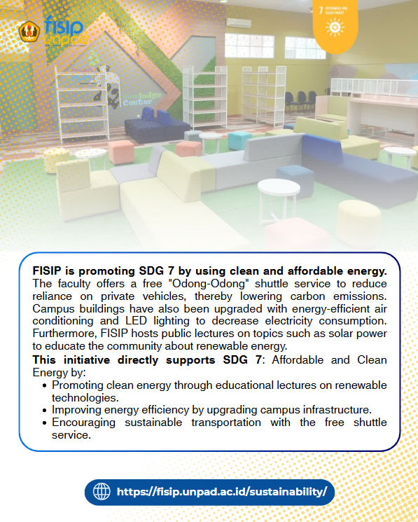 FISIP UNPAD’s Contribution to SDG 7: Affordable and Clean Energy ...